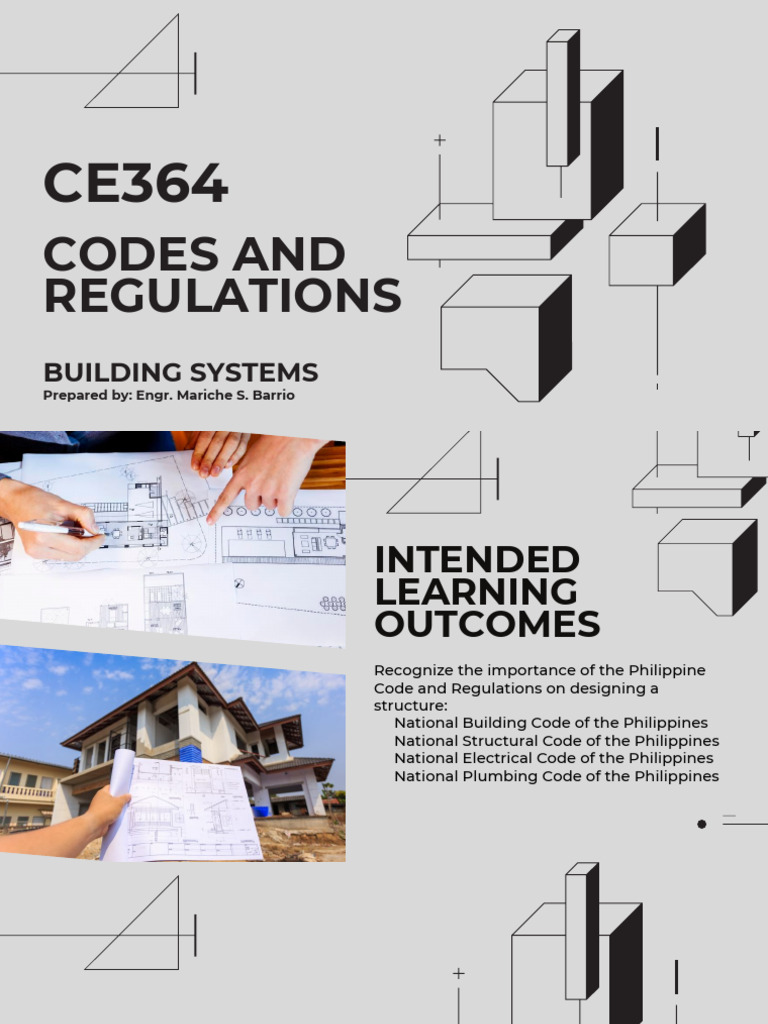 CE364 - 4 - Codes and Regulations | PDF | Sanitary Sewer | Plumbing