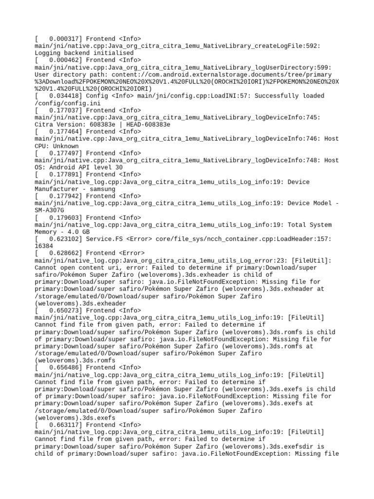 Pokémon Neo X Log File Analysis | PDF | System Software | Computer Architecture
