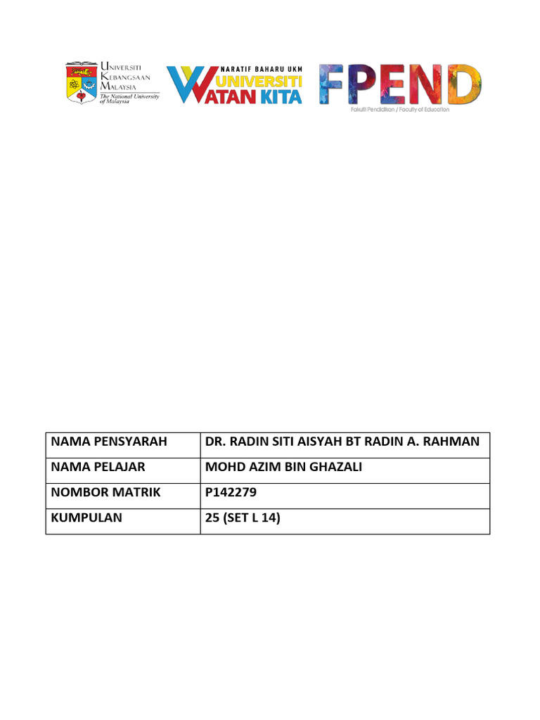 Coverpage dan Isi Kandungan Individu | PDF