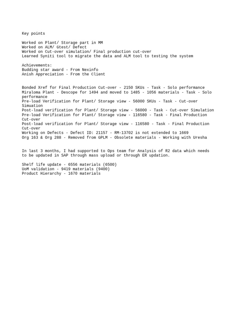 Ramkumar_Employee_Comments_2024 | PDF