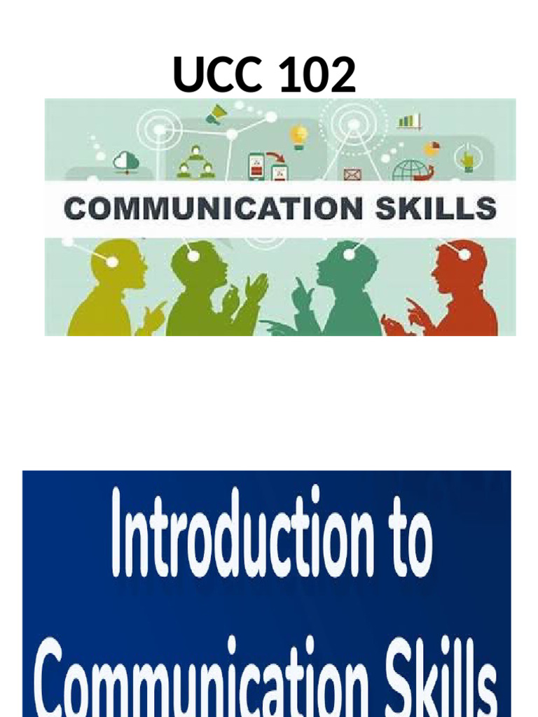Introduction To Communication Skills | PDF | Communication | Nonverbal ...