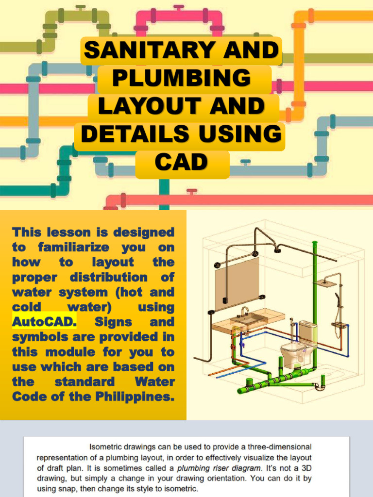 AutoCAD Plumbing Layout Guide | PDF
