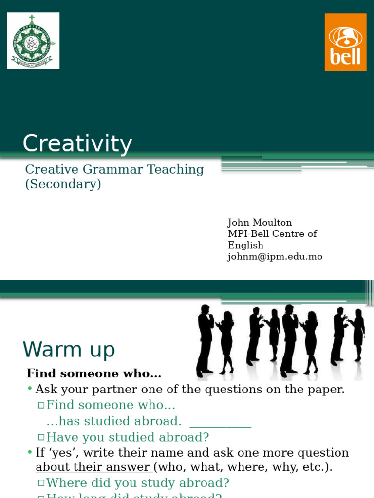 Creative Grammar Teaching Strategies | PDF | Linguistic Morphology ...