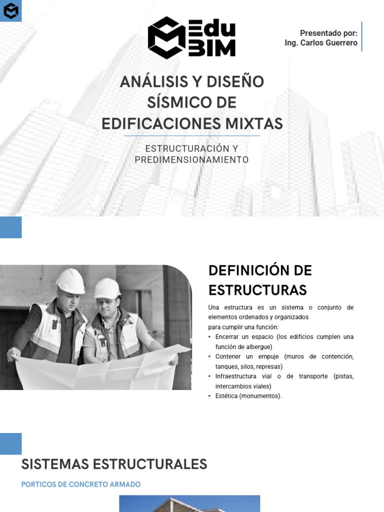 Clase - Estruc y Predi | PDF | Columna | Albañilería