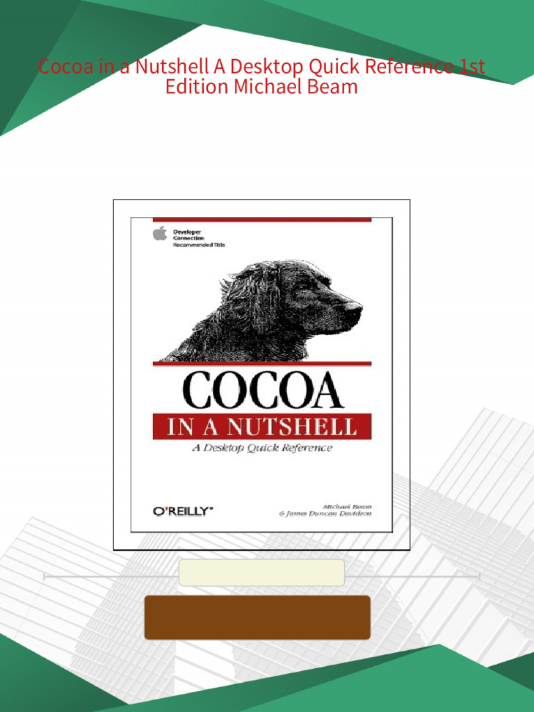 Cocoa in a Nutshell A Desktop Quick Reference 1st Edition Michael Beam - The 2025 ebook edition ...
