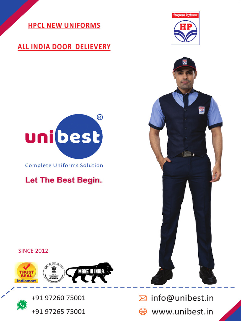 HPCL Uniforms 2024 by Unibest | PDF | T Shirt | Softlines (Retail)