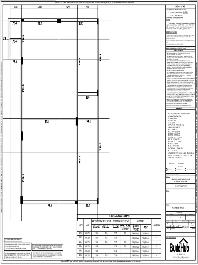 BH006 2024 PROPOSED COMMERCIAL BUILDING OF ANWAR AT KALAMASSERY 23-02 ...
