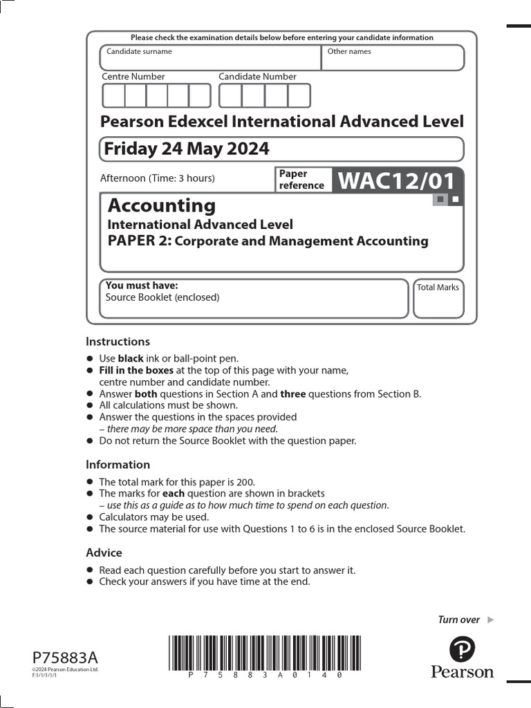 Wac12 01 Que 20240525 | PDF