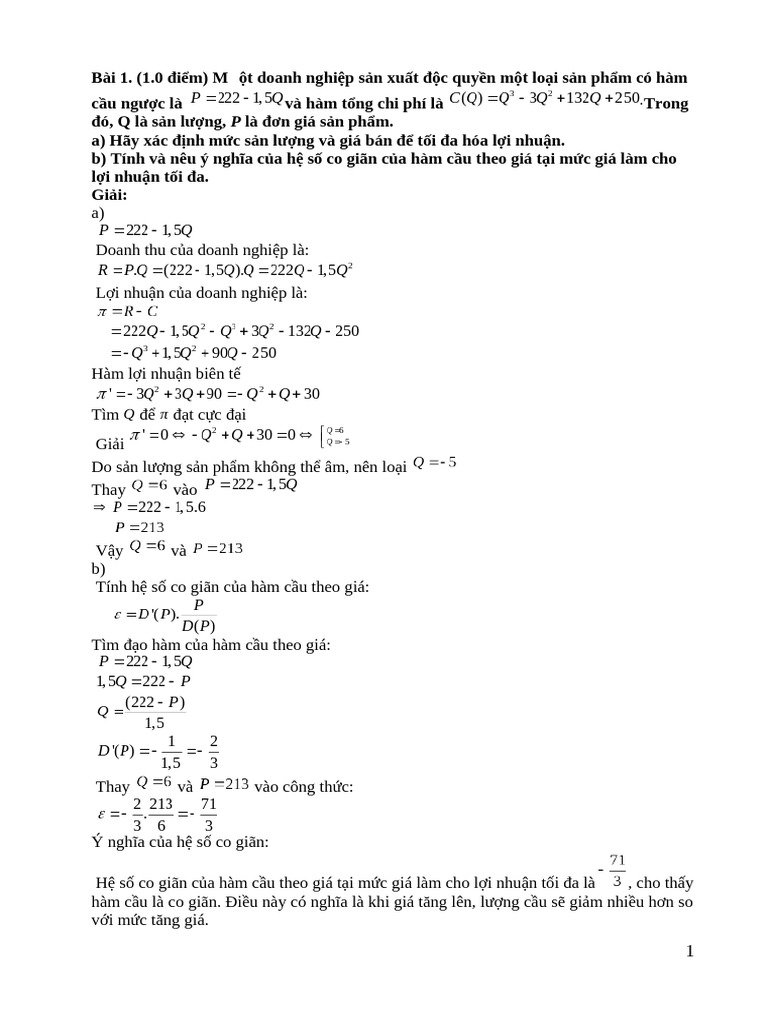 Câu 1 Toán C1.dox | PDF