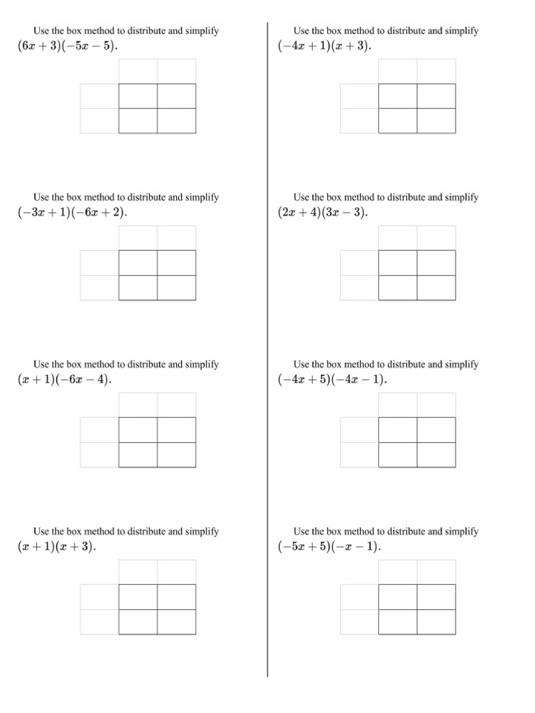 Box Method Level 1 DeltaMath Practice 1 | PDF