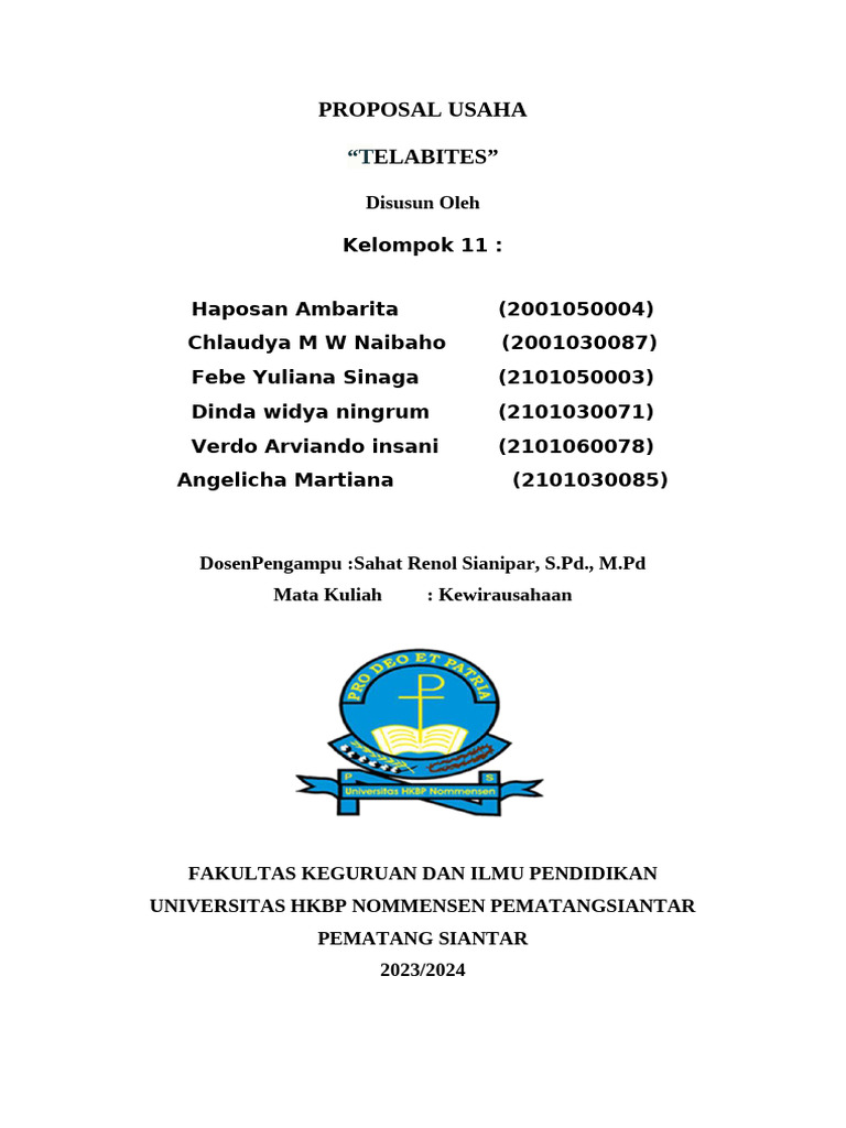 Proposal Usaha | PDF