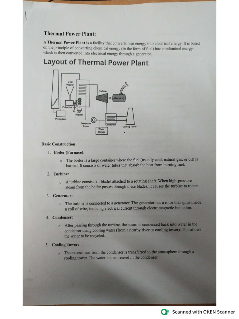 BME-Power Plants Notes | PDF