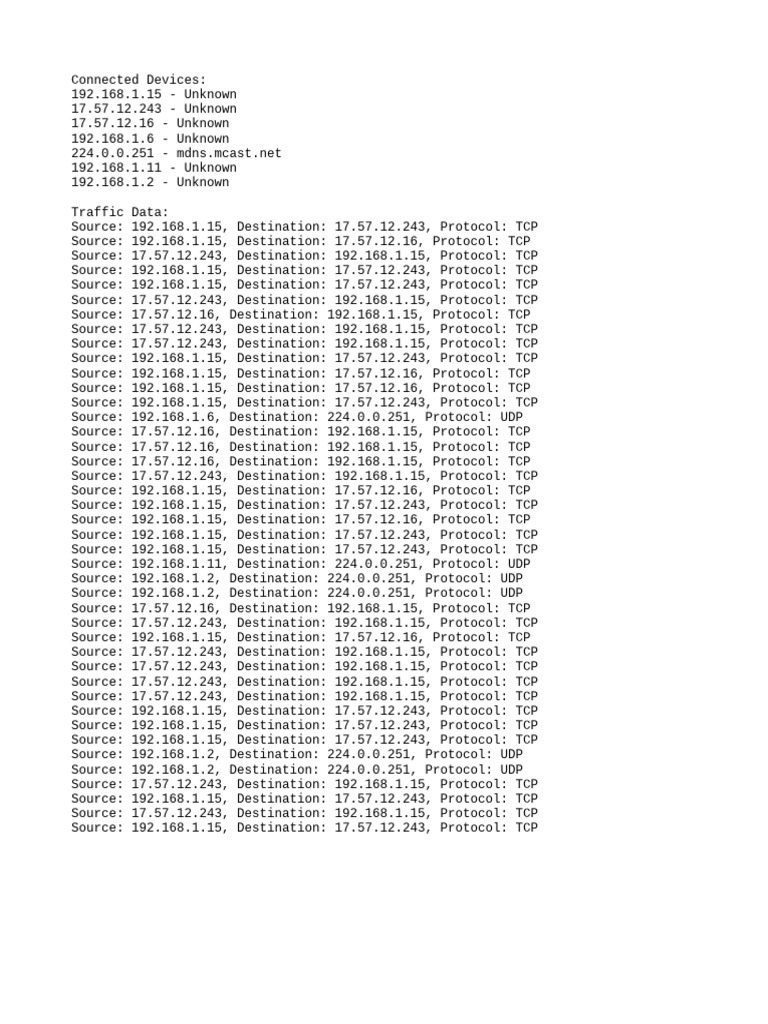 traffic_data | PDF | Transmission Control Protocol | Network Protocols