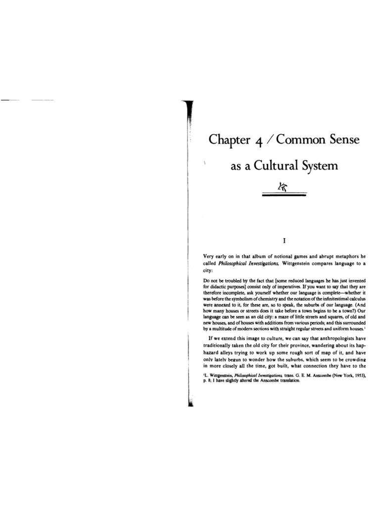 Common Sense as Cultural System | PDF