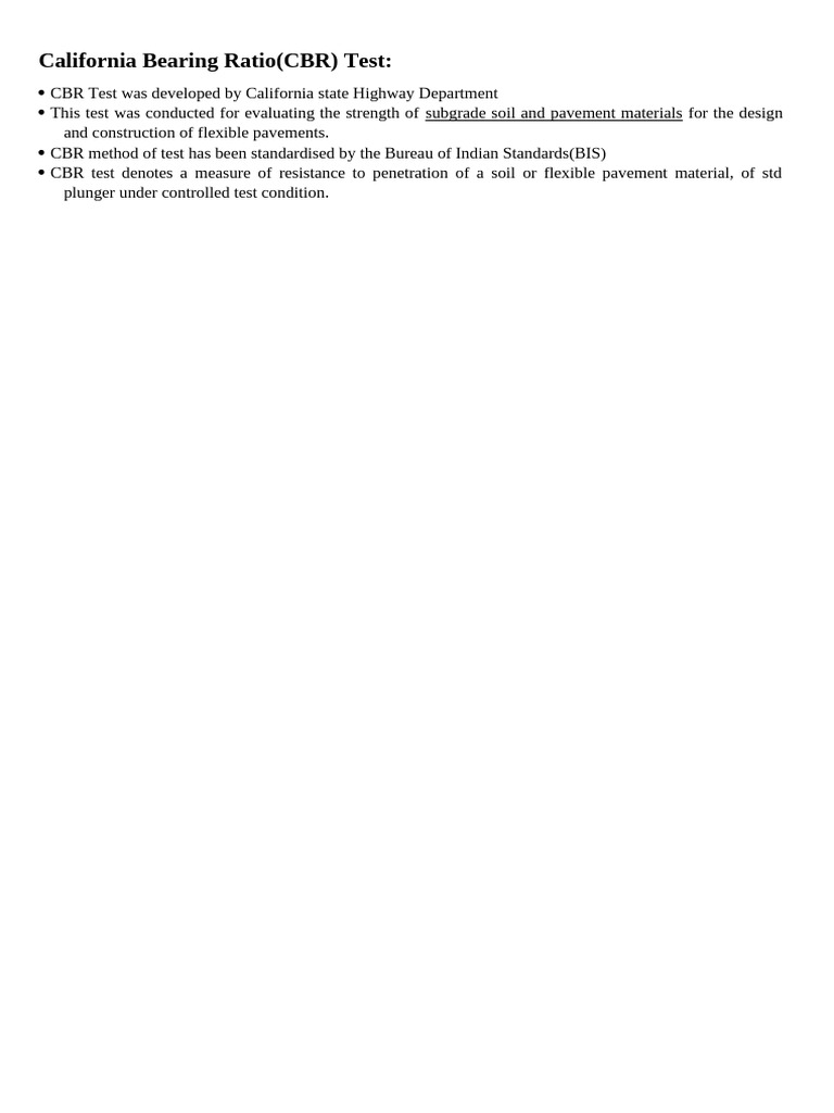 Cbr Test Pdf