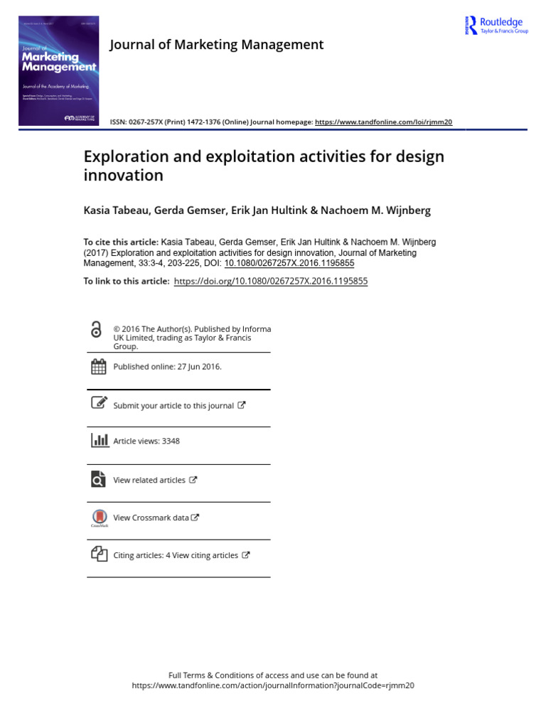 (P) TABEAU 2017 - Exploration and Exploitation Activities For Design ...
