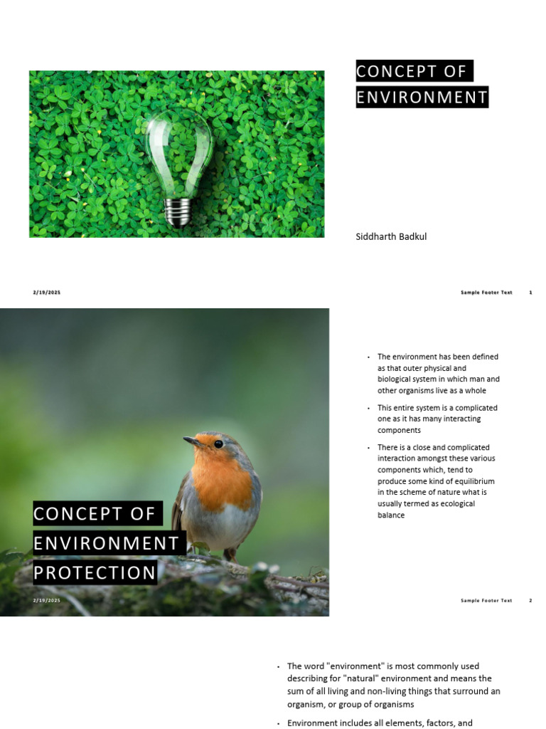 Understanding the Concept of Environment | PDF | Natural Environment ...