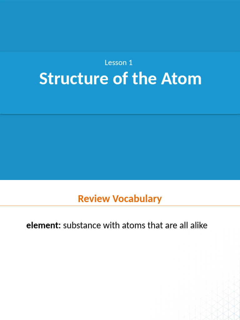 Structure of The Atom | PDF | Atoms | Proton