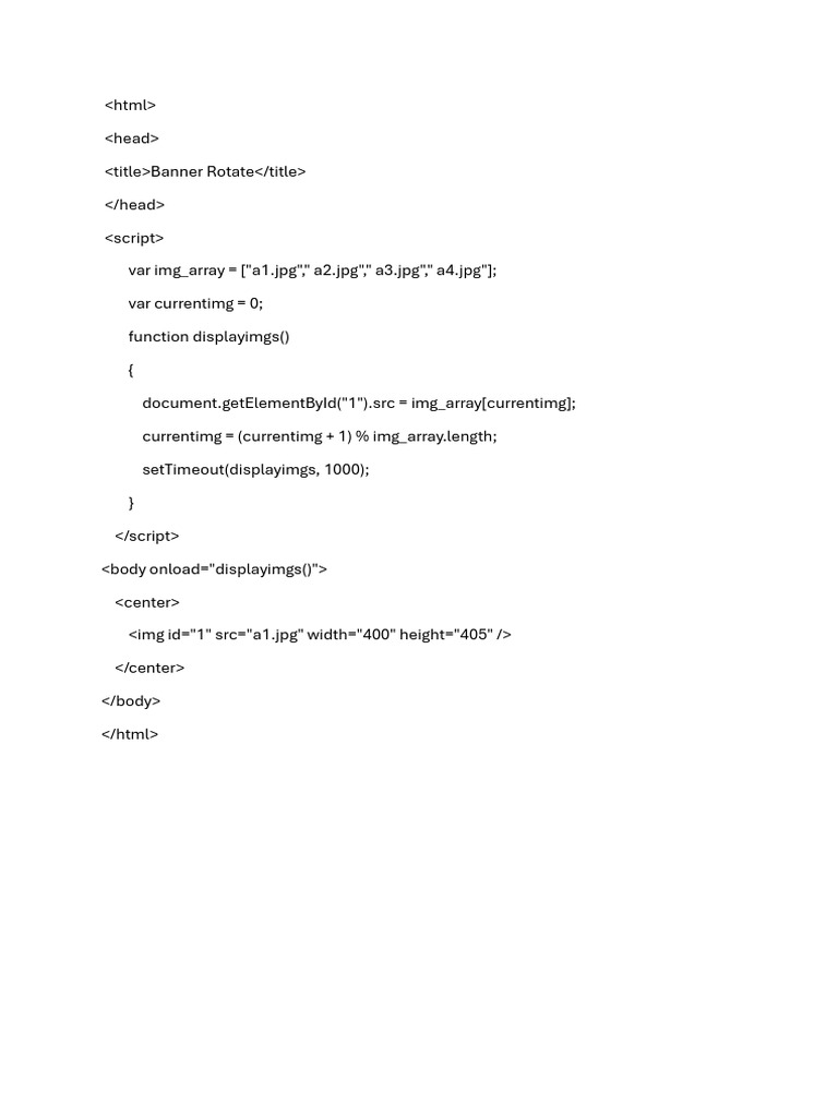 Banner Rotate Easy Logic | PDF