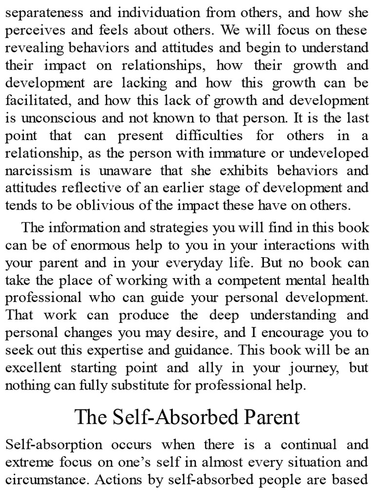 Children of The Self-Absorbed - Nina Brown.18-25 | PDF | Narcissism | Envy