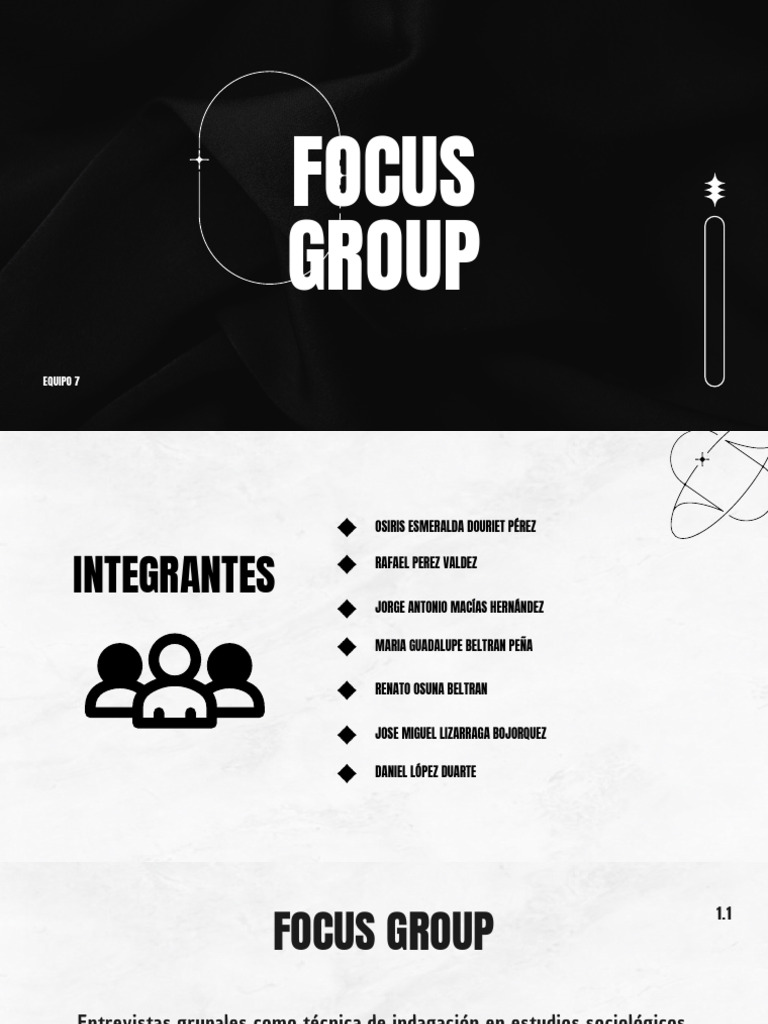 Expo Focus Group | PDF | Datos | Grupo de enfoque