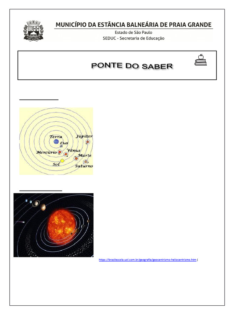 1° Ano - Física EM Eja Ativ. 9 | PDF | Heliocentrismo | Nicolau Copérnico