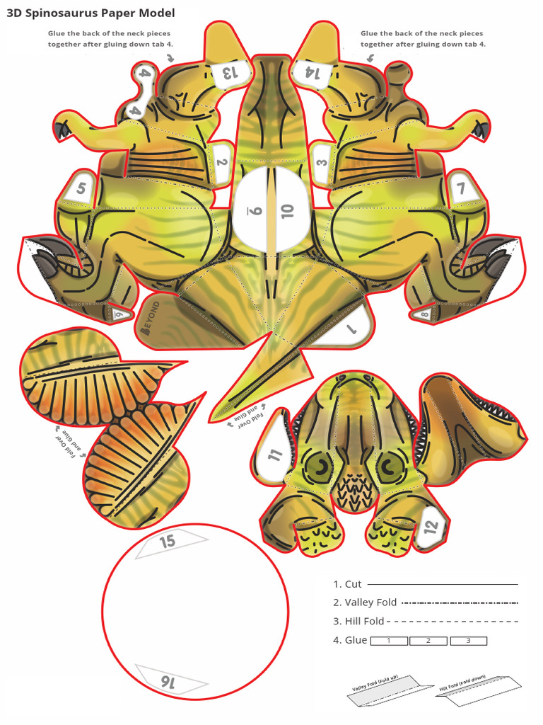 3D Ankylosaurus Paper Model Guide | PDF | Tyrannosaurus