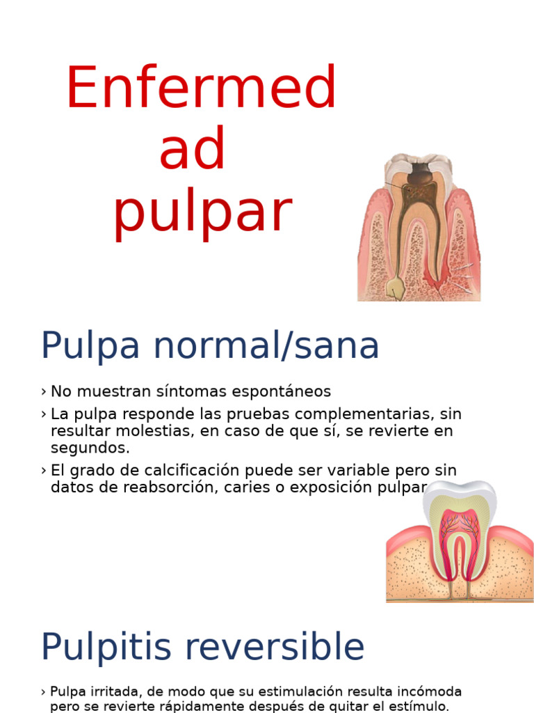 Enfermedad Pulpar. DX | PDF | Medicina CLINICA | Enfermedades y trastornos