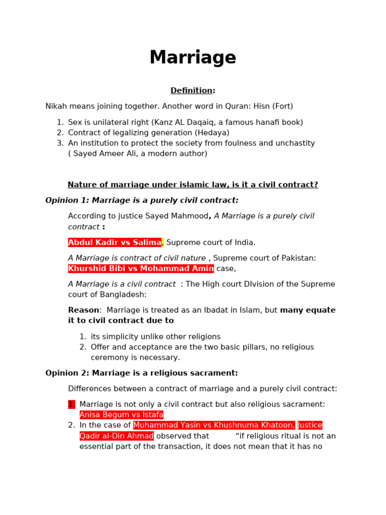 Marriage in Islamic Legal Systen | PDF | Marriage | Islamic Jurisprudence