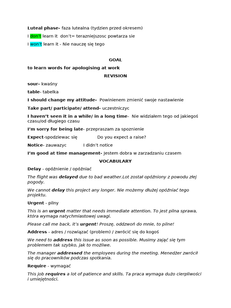 Lesson 39 28.02 Apologisnig | PDF