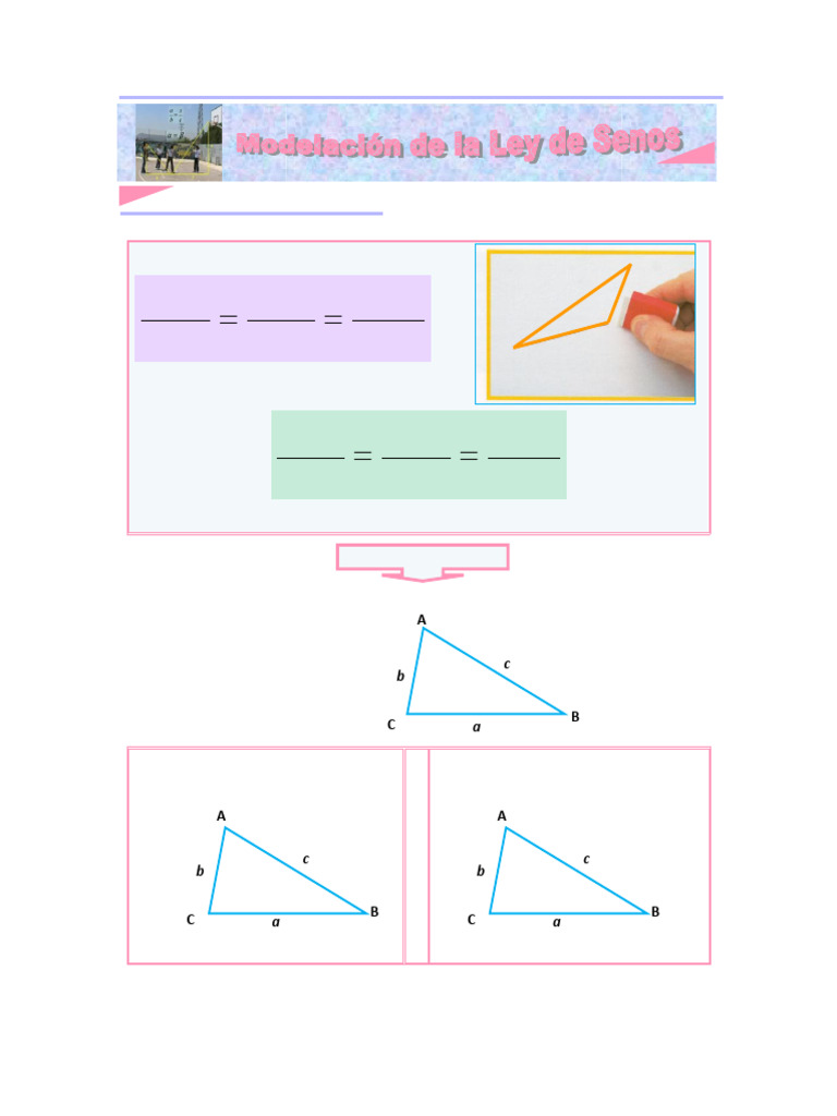 Gpmiii 11 Modelacion Ley Senos | PDF | Triángulo | Euclides