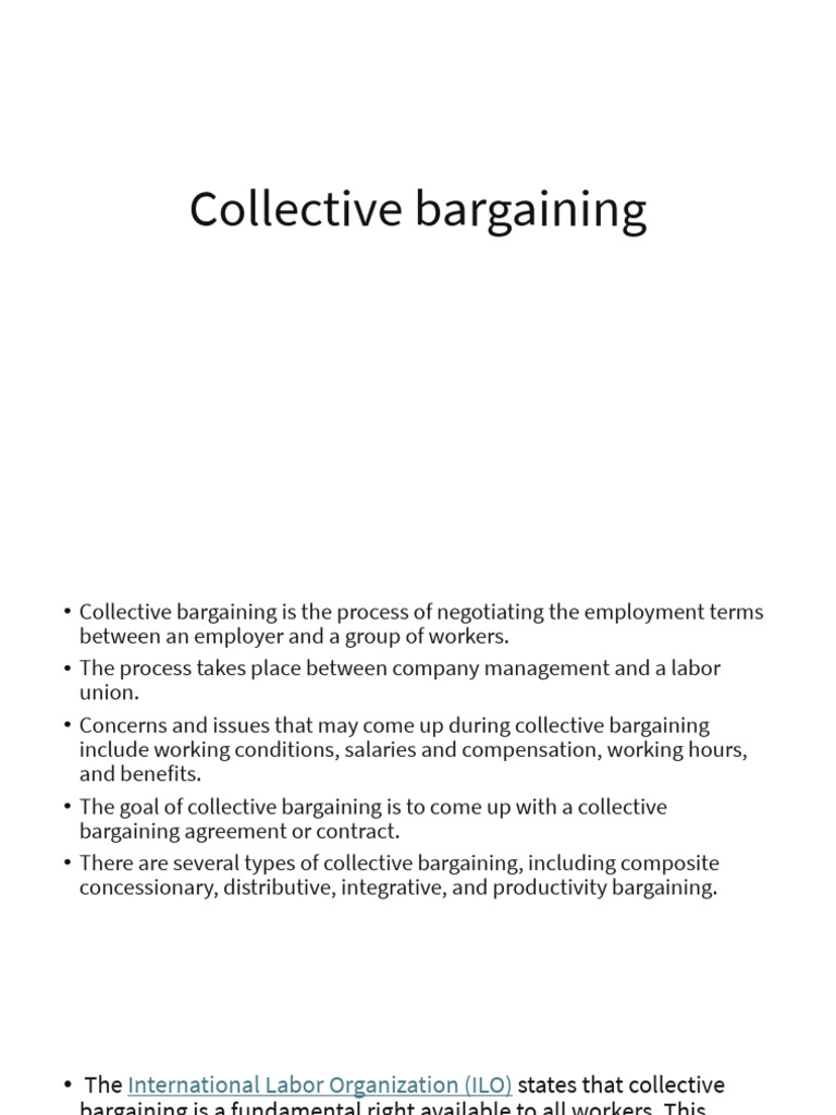 Collective Bargaining - MM | PDF | Collective Bargaining | Employment