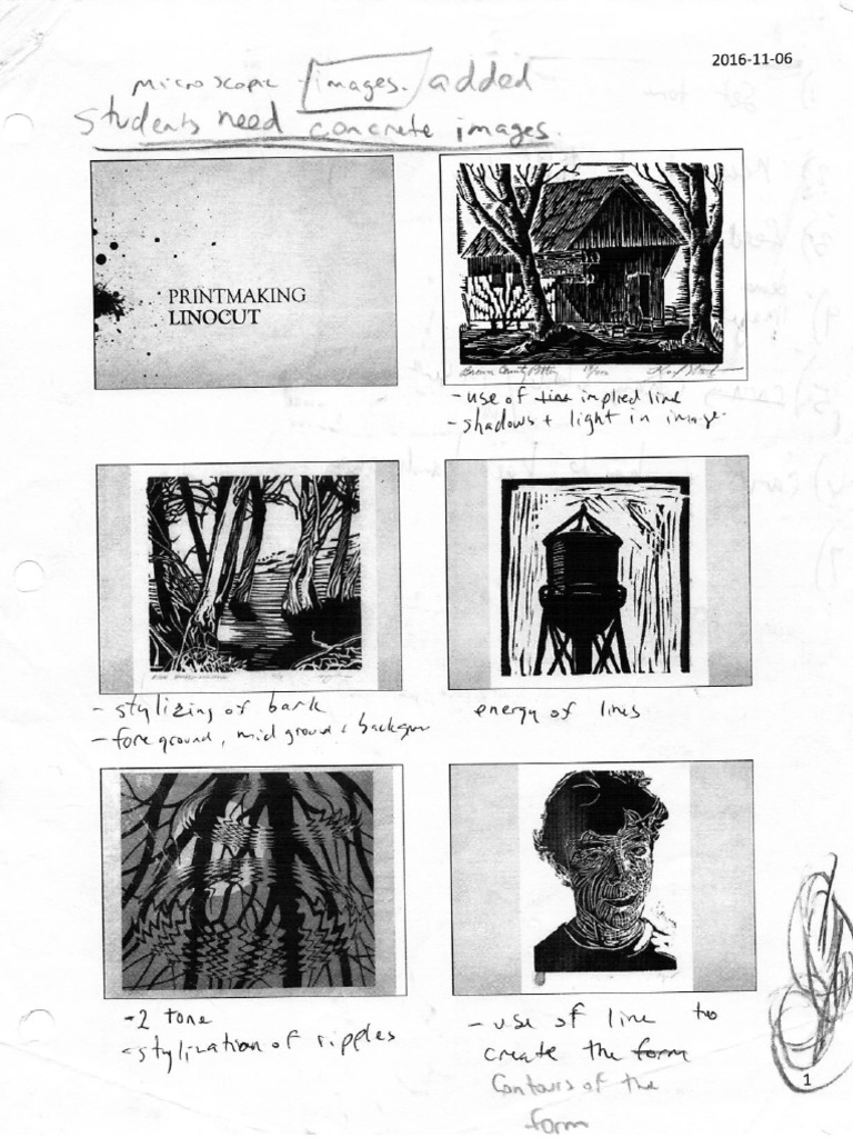Printmaking Slide Show Prompts | PDF