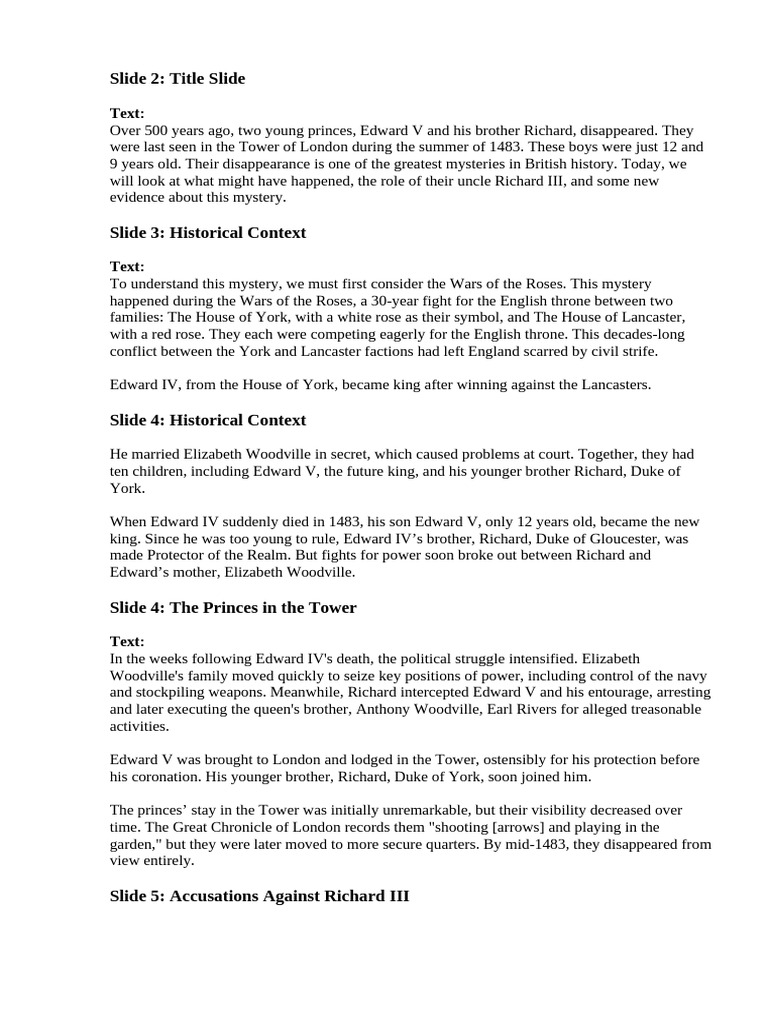 Richard III and The Princes in The Tower | PDF | Richard Iii Of England | House Of York