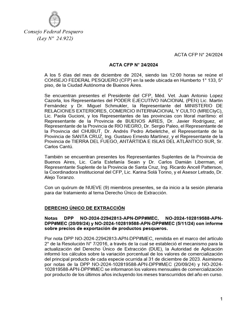 Acta CFP 24-2024 | PDF