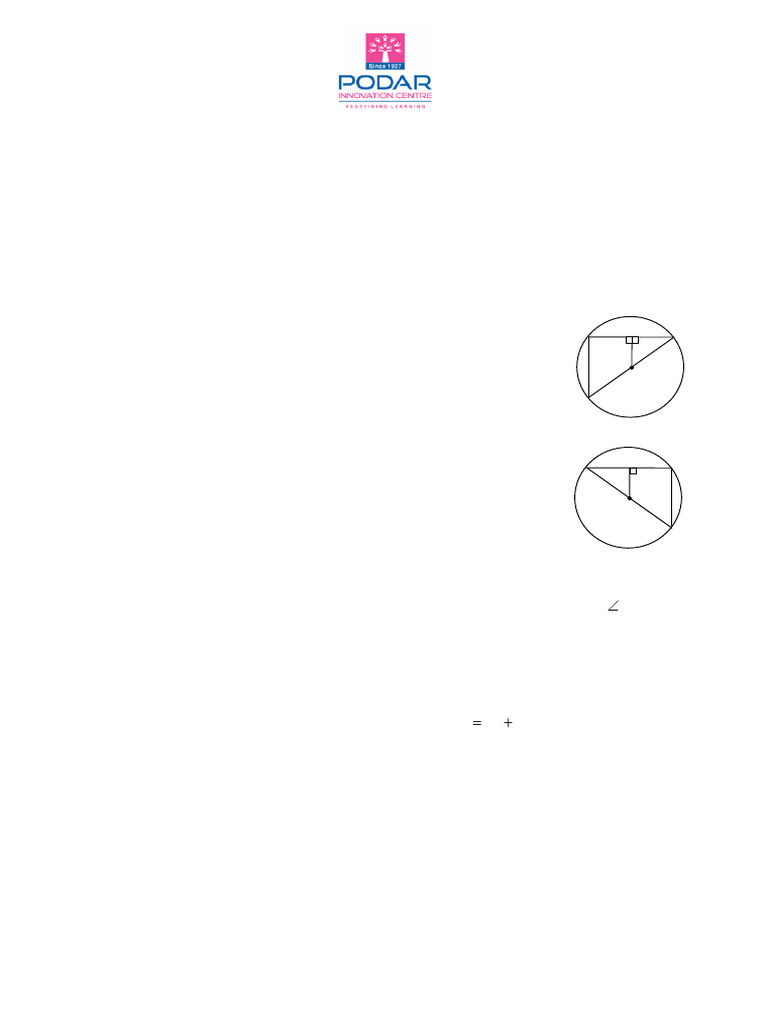 PS_AS_CB_IX_Math_Circles | PDF | Circle | Perpendicular