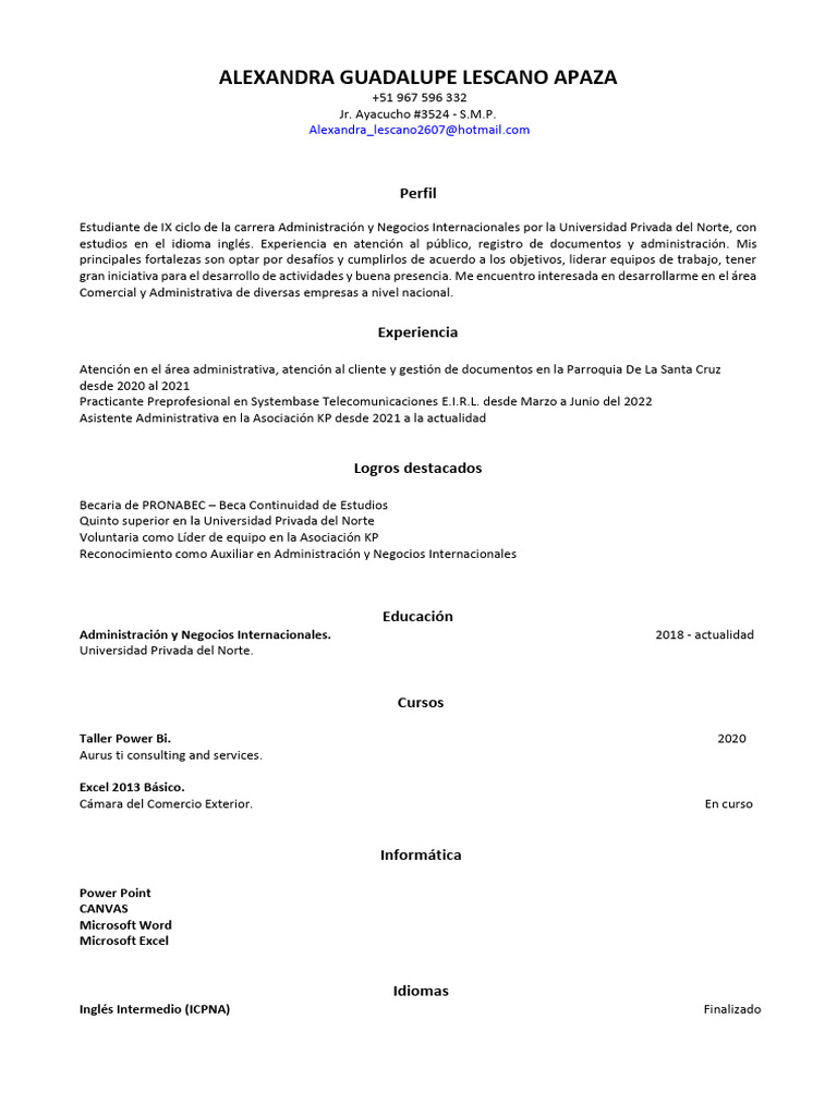 Alexandra Lescano | PDF