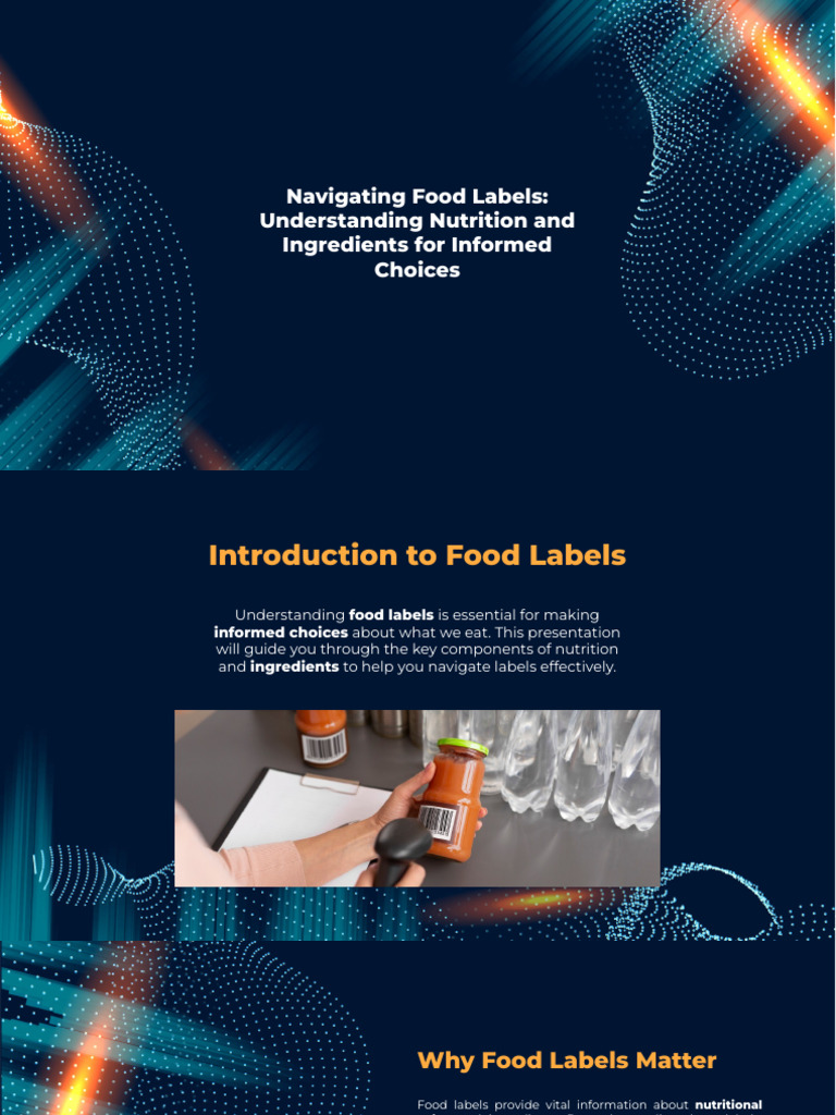 Slidesgo Navigating Food Labels Understanding Nutrition and Ingredients ...