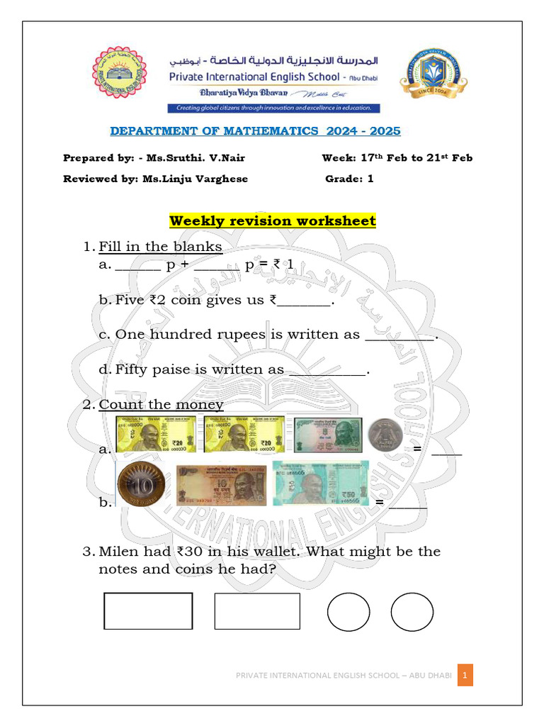 Assessment Worksheet - Feb 17 To 21 | PDF