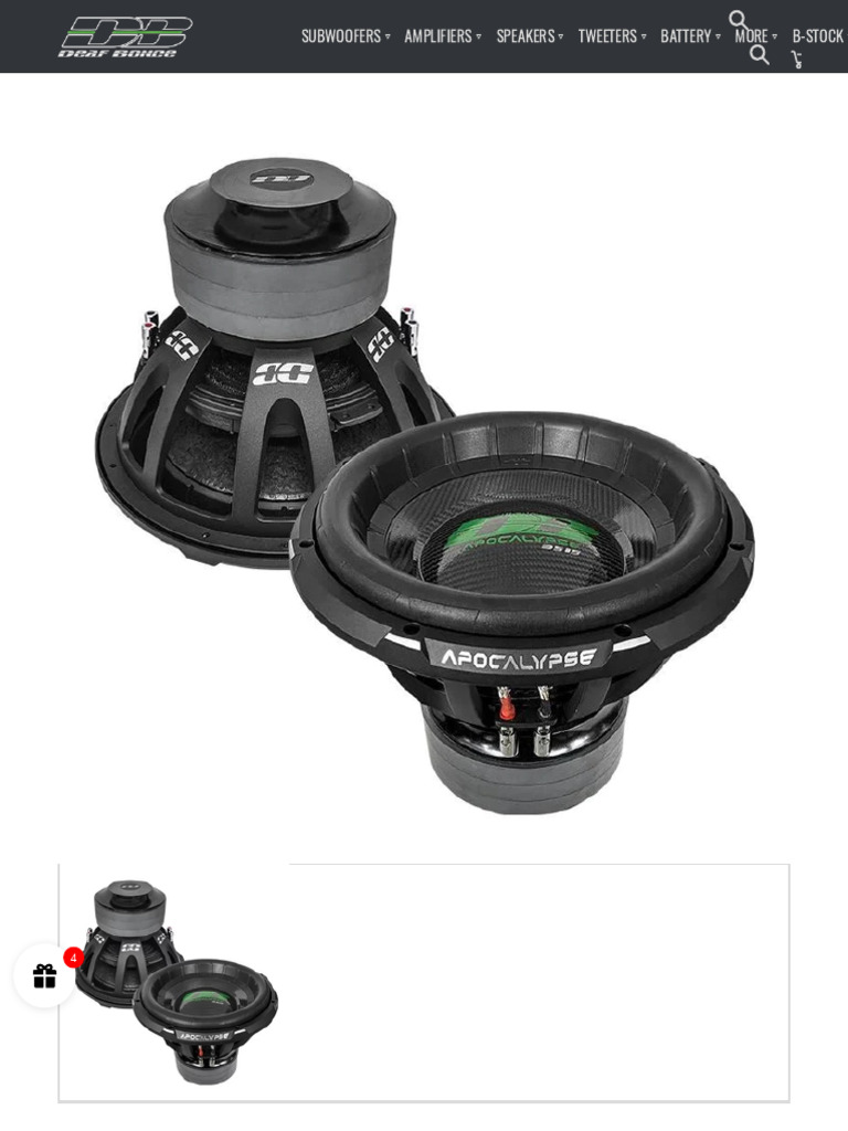 Apocalypse DВ-3515R D1 - D2 - 15 - Subwoofer - Deaf Bonce | PDF