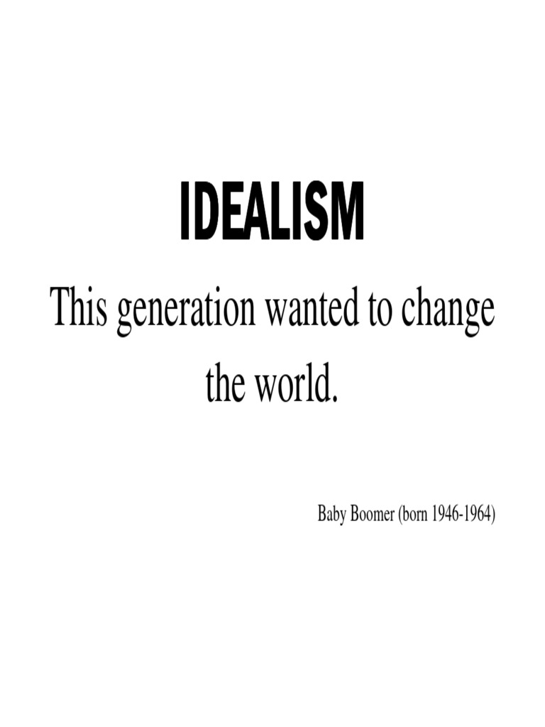 Baby Boomer Traits & Values | PDF