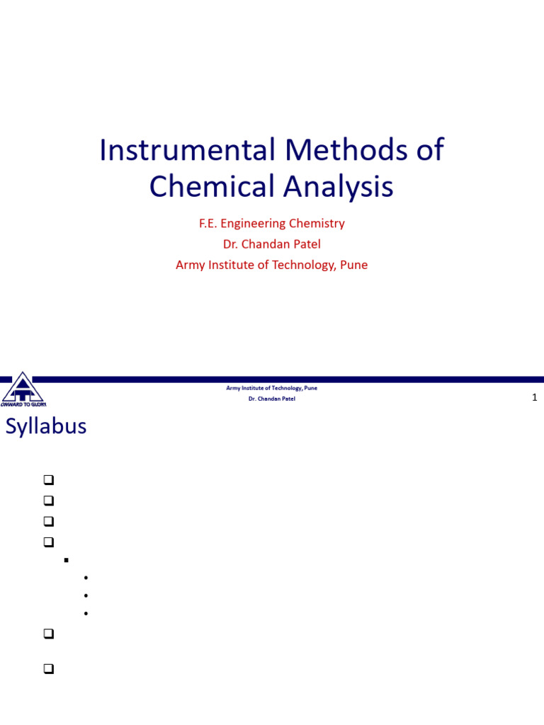 Instrumental Methods of Chemical Analysis-Full | PDF | Electrochemistry ...