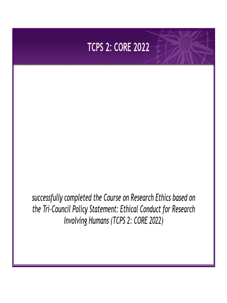 Tcps 2 Core Certificate | PDF