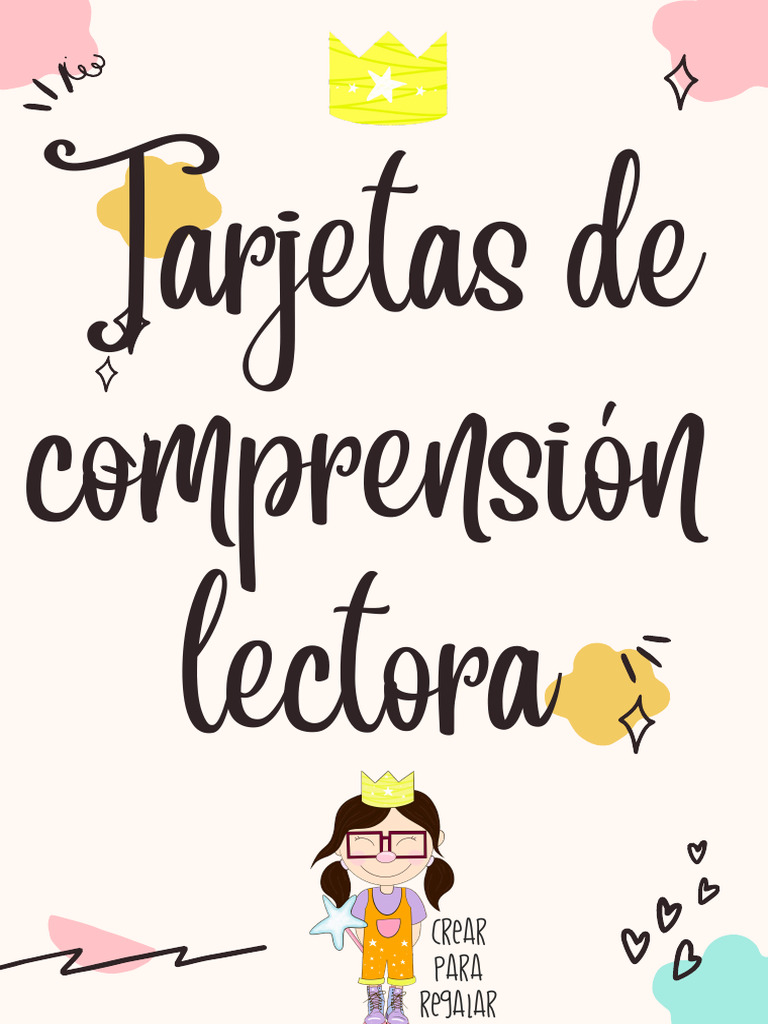 Tarjetas de Comprensión Lectora | PDF