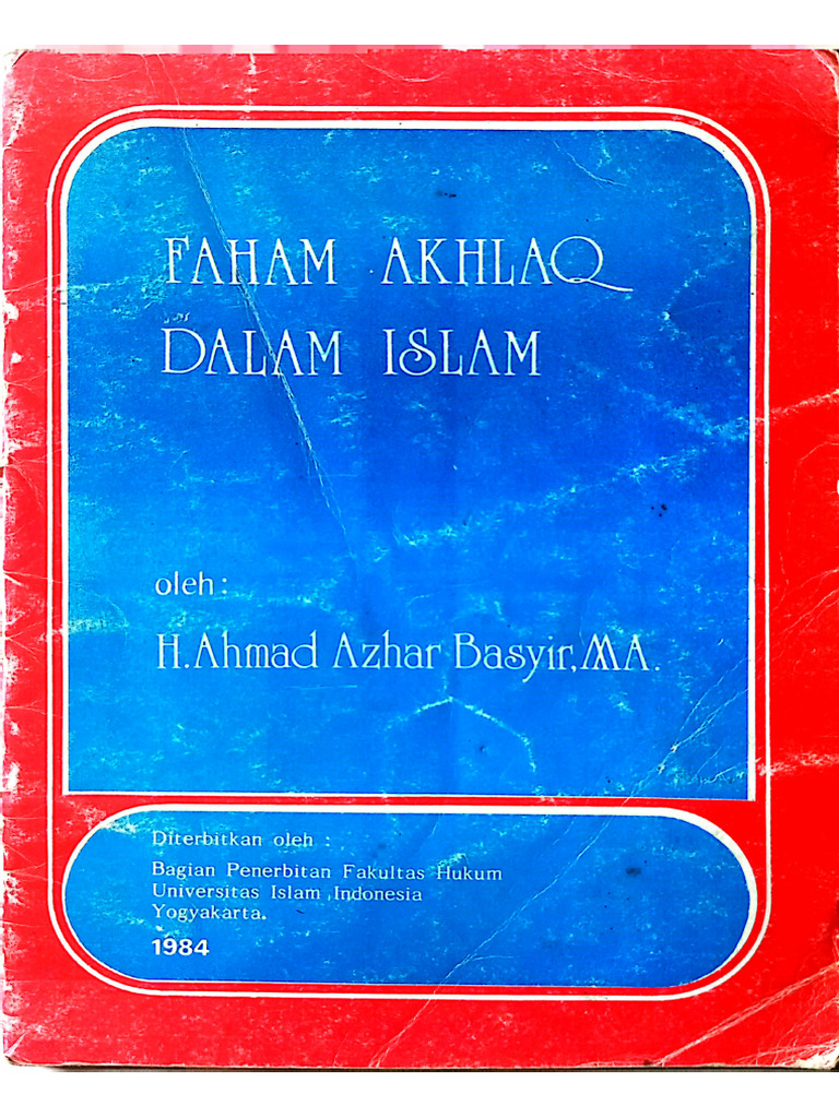 Faham Akhlaq Dalam Islam | PDF