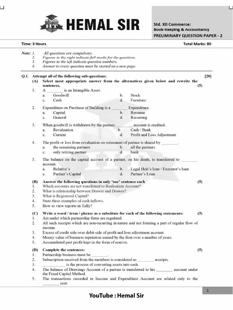 Sample Paper 2 | PDF