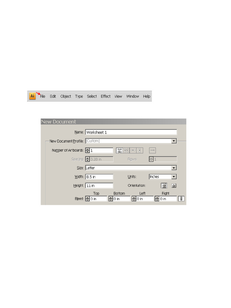 Lecture Wk1-2 - Basic Drawing With Adobe Illustrator | PDF | Window (Computing) | Adobe Illustrator