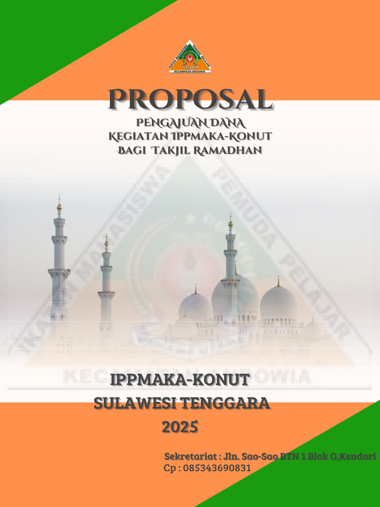 Putih Emas Modern Simpel Cover Proposal Pengajuan Dana Dokumen A4 | PDF