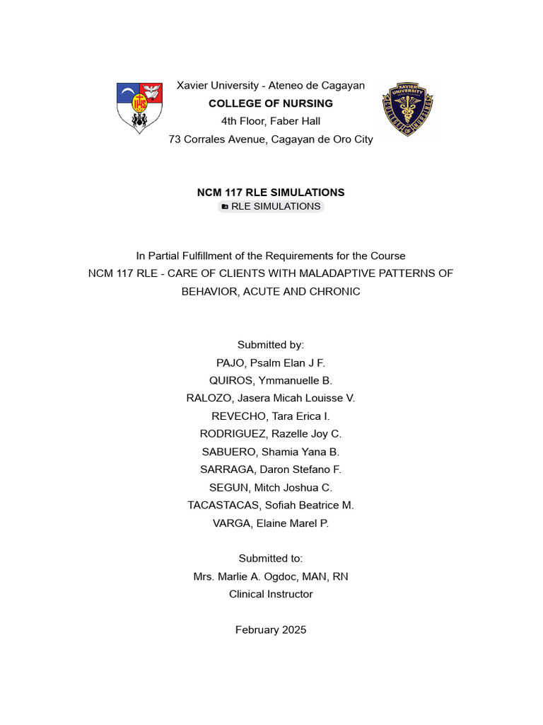 RODRIGUEZ 117 RLE Form and Photo Documentation | PDF