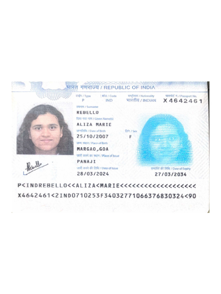 Aliza Passport | PDF